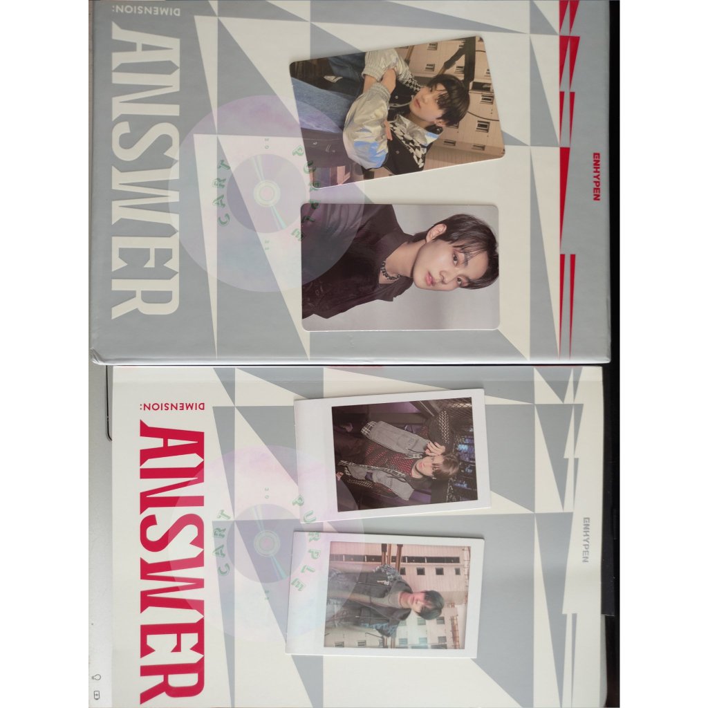 [ONHAND] Enhypen Dimension:Answer No Unsealed Album with Jungwon Target POB Pre Order Benefit ...