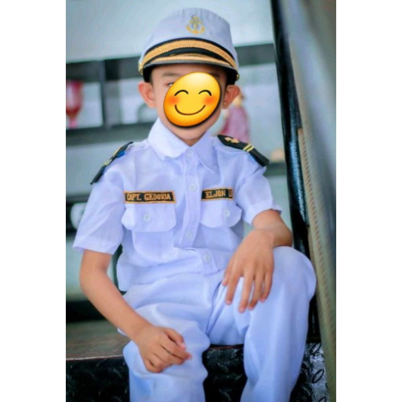 Seaman costume marine costume for kids FREENAMEPATCH | Shopee Philippines