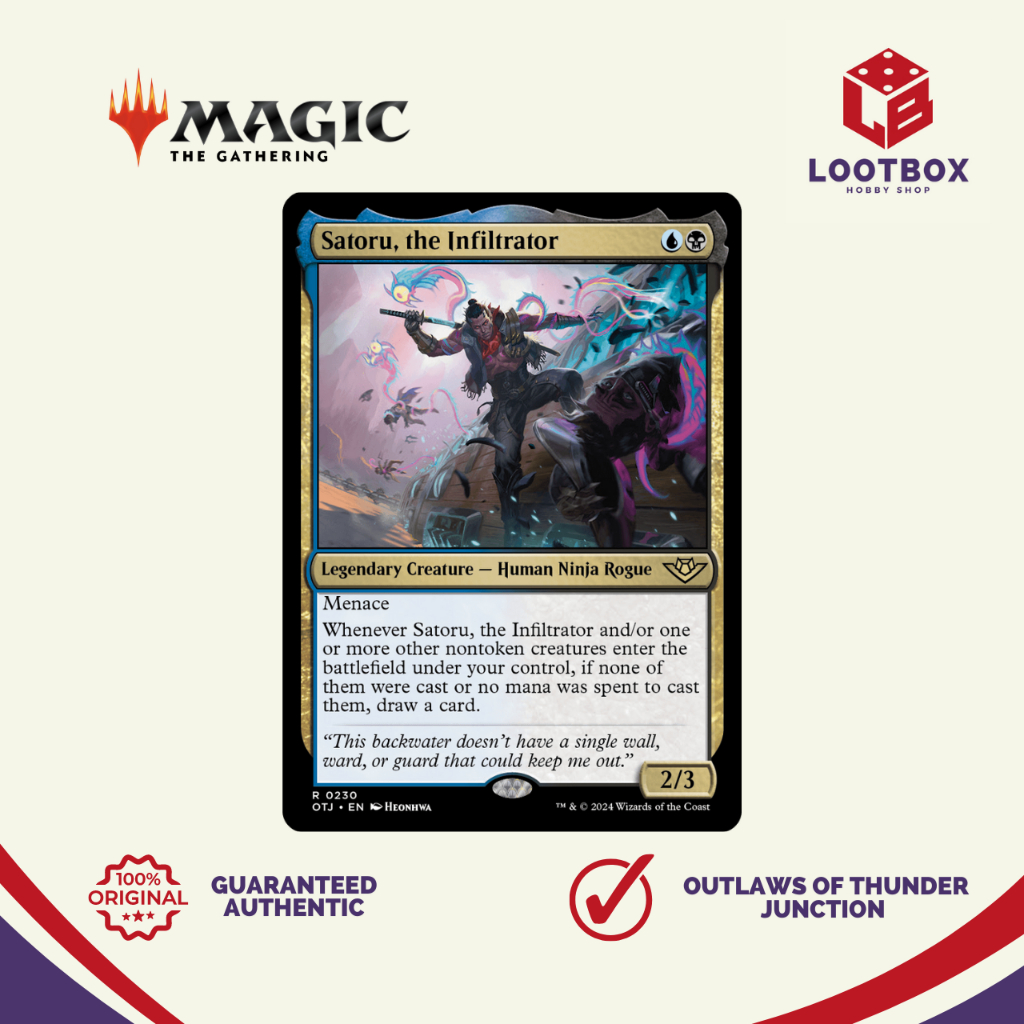 Magic the Gathering: Satoru, the Infiltrator (Rare) - Outlaws of ...