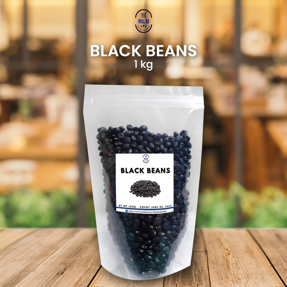 1 Kilogram Black Beans Uncooked Black Turtle Beans Kitchen Essentials ...