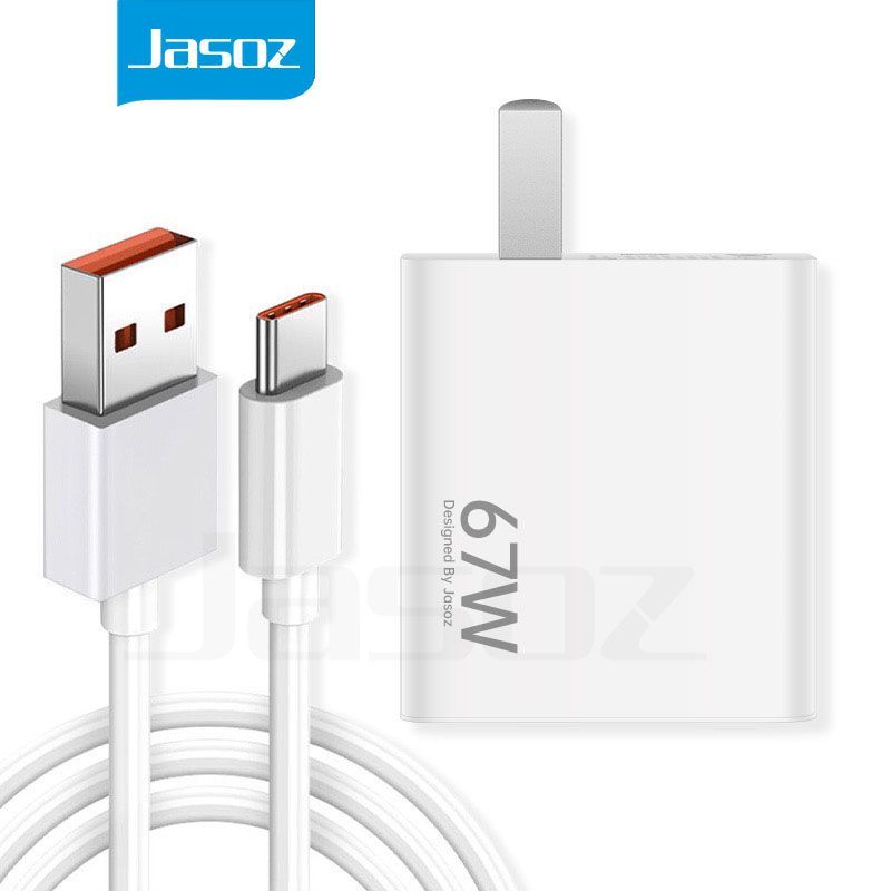 Jasoz 120W Charger Poco 33w 67W Turbo Phone Charger Fast Charging 6A ...