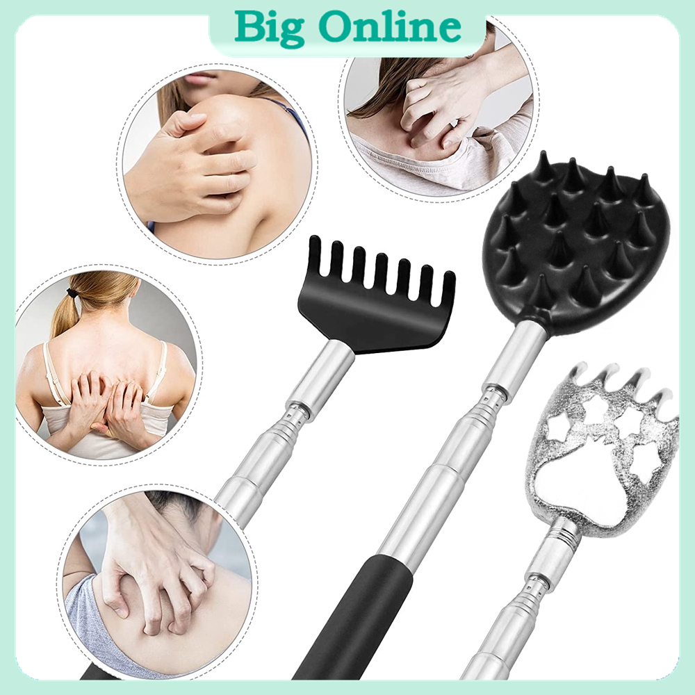 3in1 Telescopic Back Scratcher Expandable Back Scraper Home Body ...