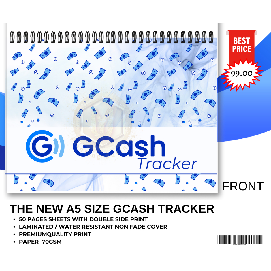 GCASH TRACKER NOTEBOOK PERSONALIZED 50 SHEETS | Shopee Philippines
