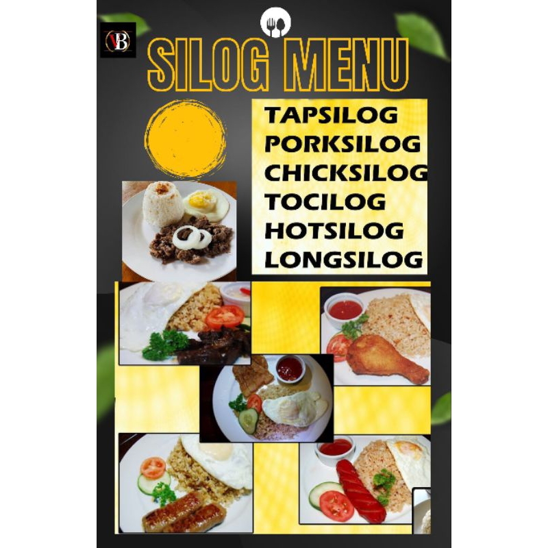 Laminated SILOG Signages A4 Size water proof makapal,matibay,glossy ...