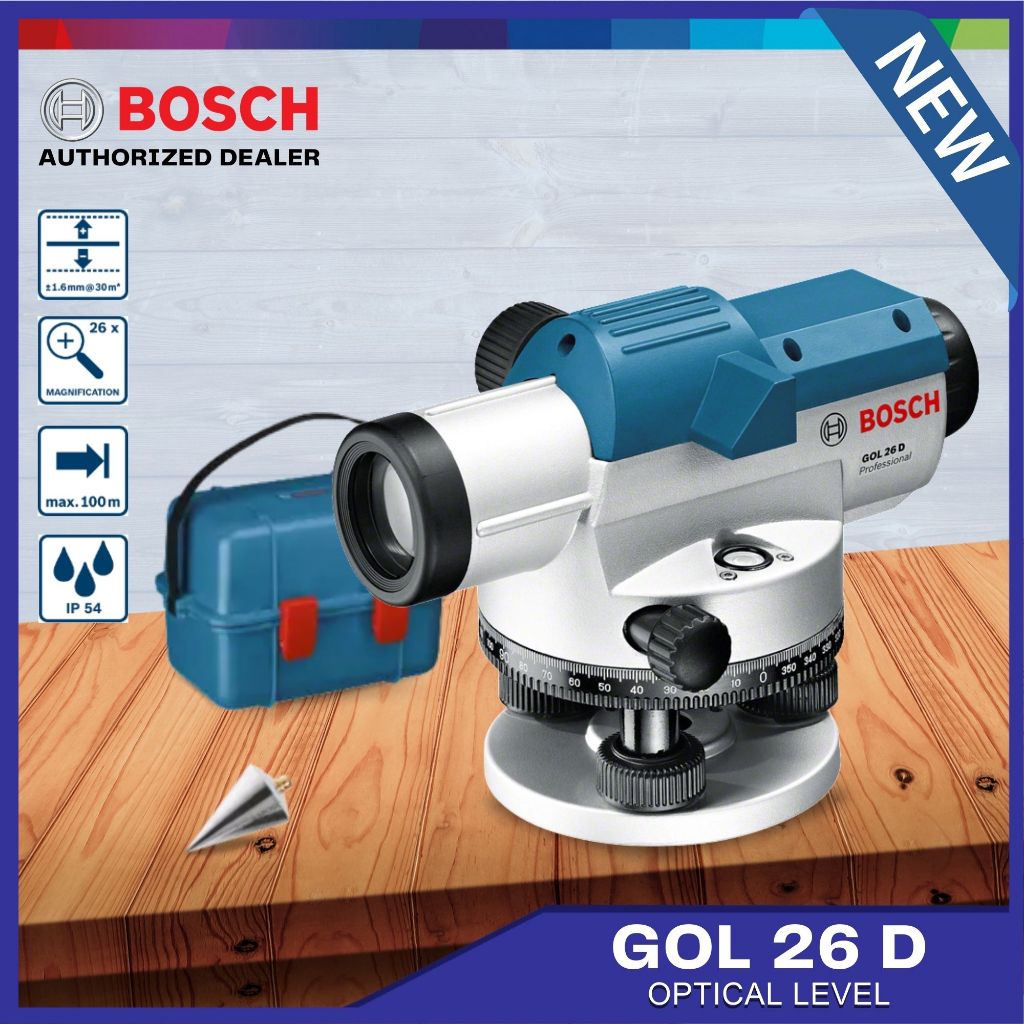 Bosch Optical Level GOL 26 D Automatic 26x upto 100m, Thread : 5/8 ...