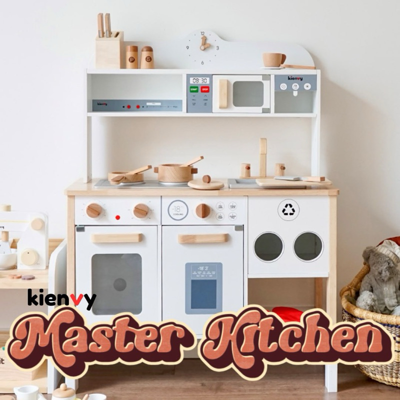 Kienvy Master Kitchen KM0001/Kids Wooden Kitchen Set | Shopee Philippines