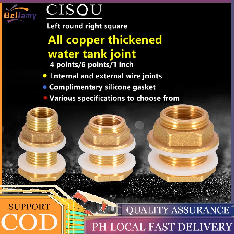 [Bellamy] Solid Brass Water Tank Connector Fittings Leak-proof M1/2 ...
