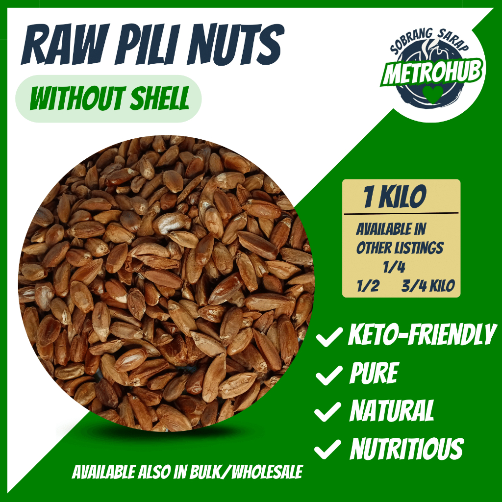 Pili Nuts Raw Hilaw Dried 1 Kilo Keto Diet Vacuum Sealed Bulk Bicol ...