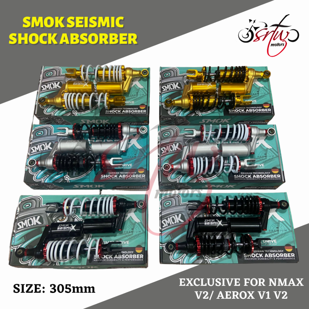 SRTW SMOK Seismic Shock Absorber 305MM NMAX V2/ AEROX V1 V2 | Shopee ...