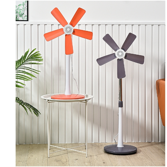 new cod Retractable floor fan large five-blade silent desktop/vertical ...