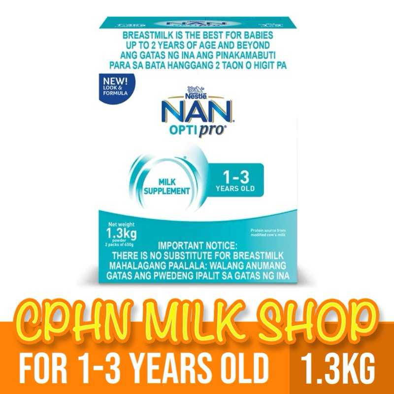 NAN® OptiPro® Three 1.3kg for 1-3 Years Old Milk Supplement | Shopee Philippines