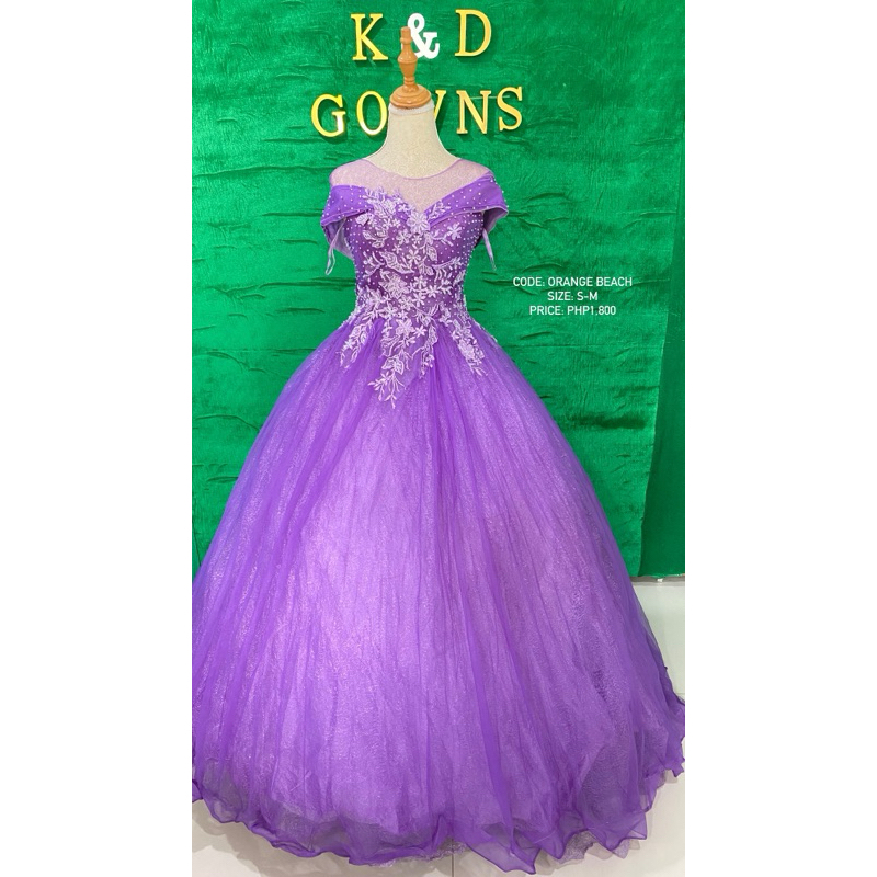 DEBUT GOWN (CODE: ORANGE BEACH) | Shopee Philippines