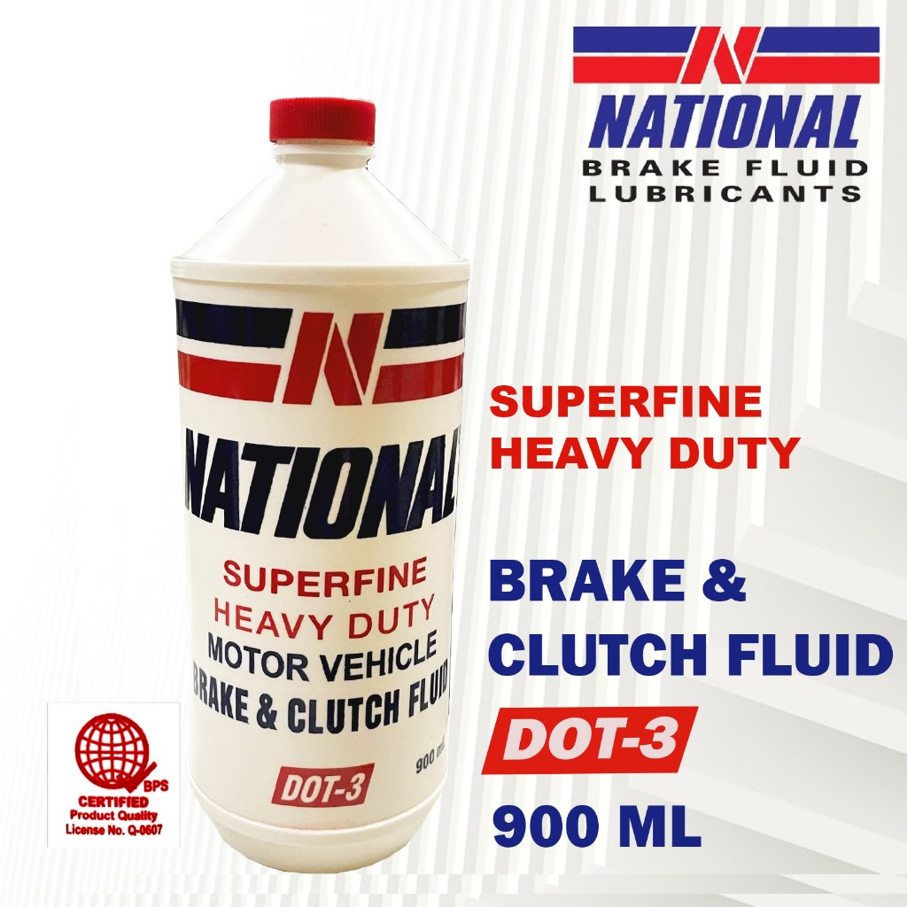National Brake & Clutch Fluid DOT-3 170mL 300mL 900mL | Shopee Philippines