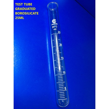 TEST TUBE GRADUATED BOROSILICATE GLASS | Shopee Philippines