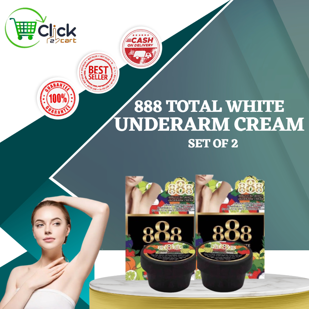 SET 2 Original 888 Total White Underarm Whitening Cream Intense ...