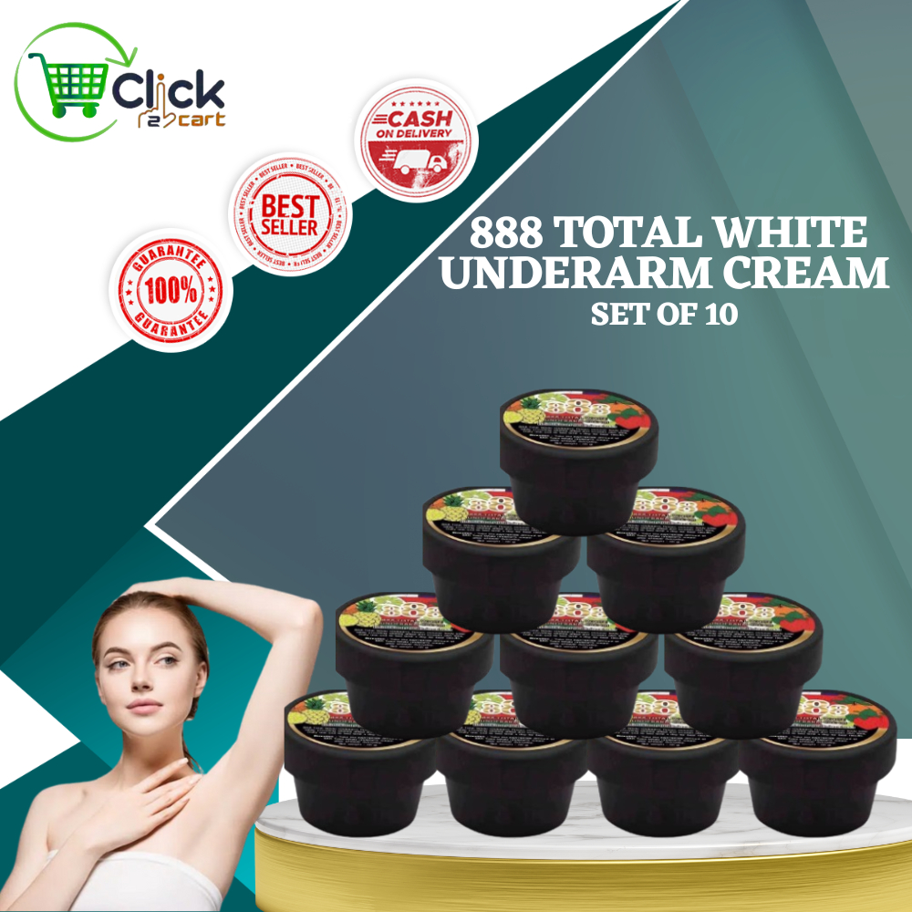 SET 10 Original 888 Total White Underarm Whitening Cream Intense ...