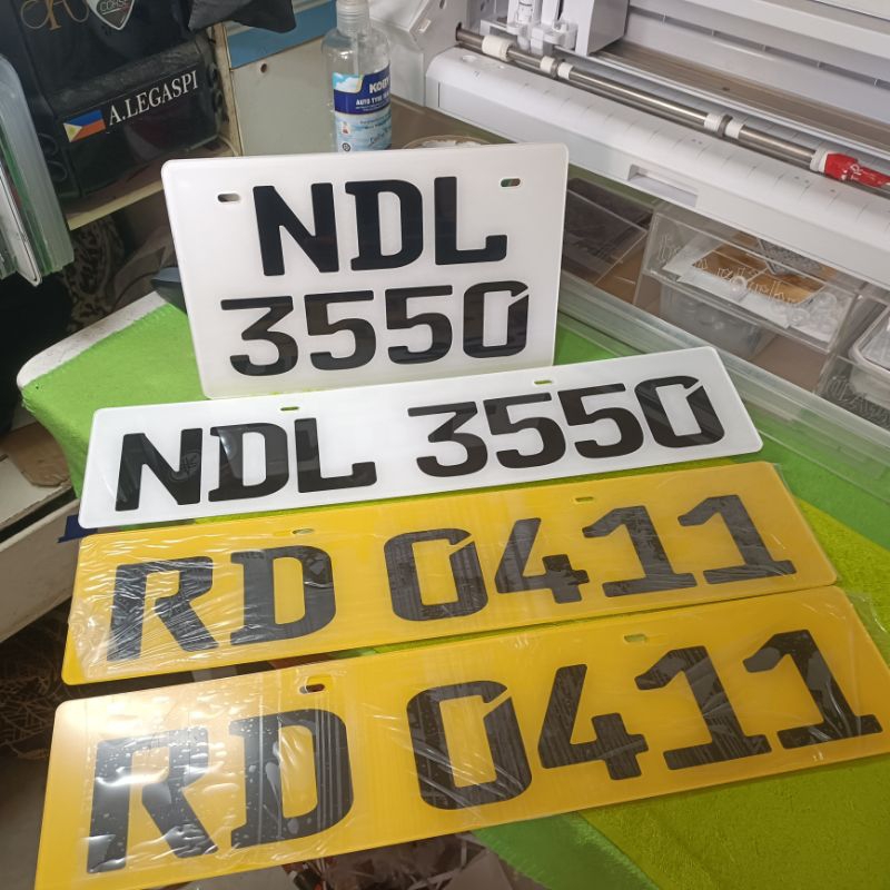 HONGKONG PLATE NUMBER YELLOW EURO PLATE CUSTOMIZED ACRYLIC PLATE ...
