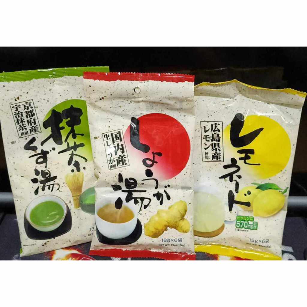 DAISO LEMON TEA , GINGER TEA n MATCHA KUZUYU Authentic from Japan ...