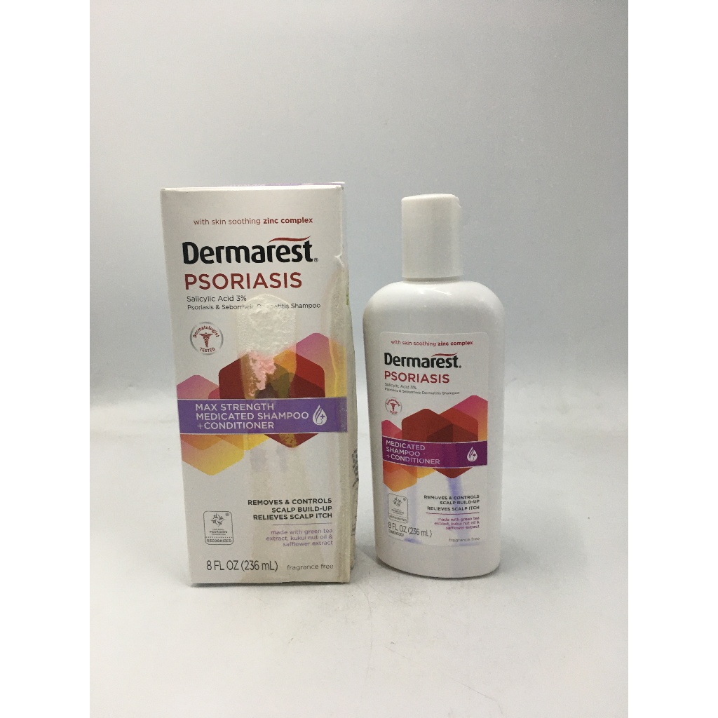 Dermarest Psoriasis Max Strength Medicated Shampoo + Conditioner 8floz ...