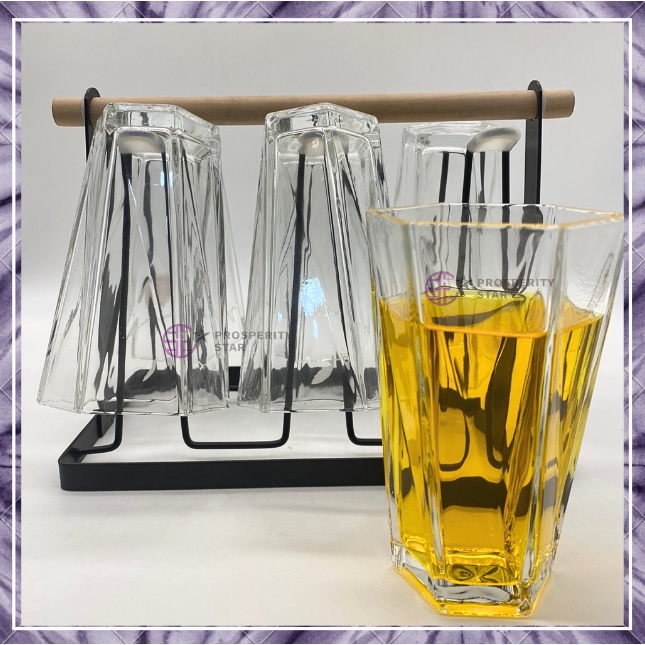 [6PCS] 250ML Juice Water glass And Beverages Drinkware Baso High ...