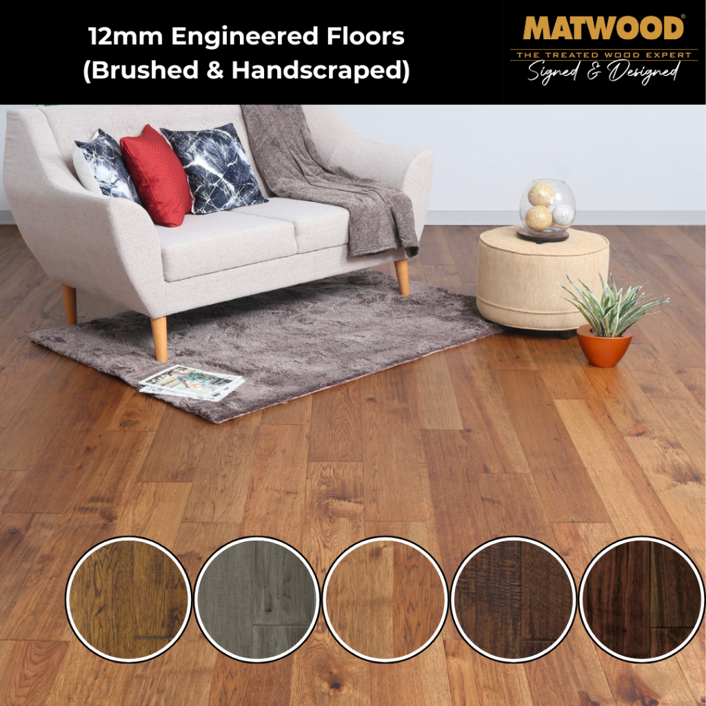 Matimco Inc. Matwood Engineered Floor 12mm (Brushed And Hand-Scraped ...