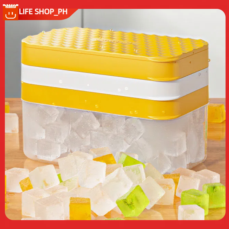 Quick Press Release silicone ice 2 layer Stackable Ice Cube Tray with ...
