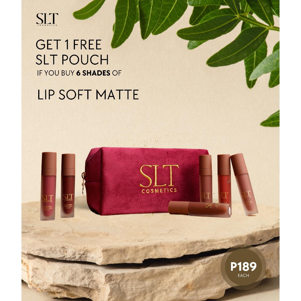 LIP SOFT MATTE with SPF 30 and VITAMIN E by SLT Cosmetics + FREE POUCH ...