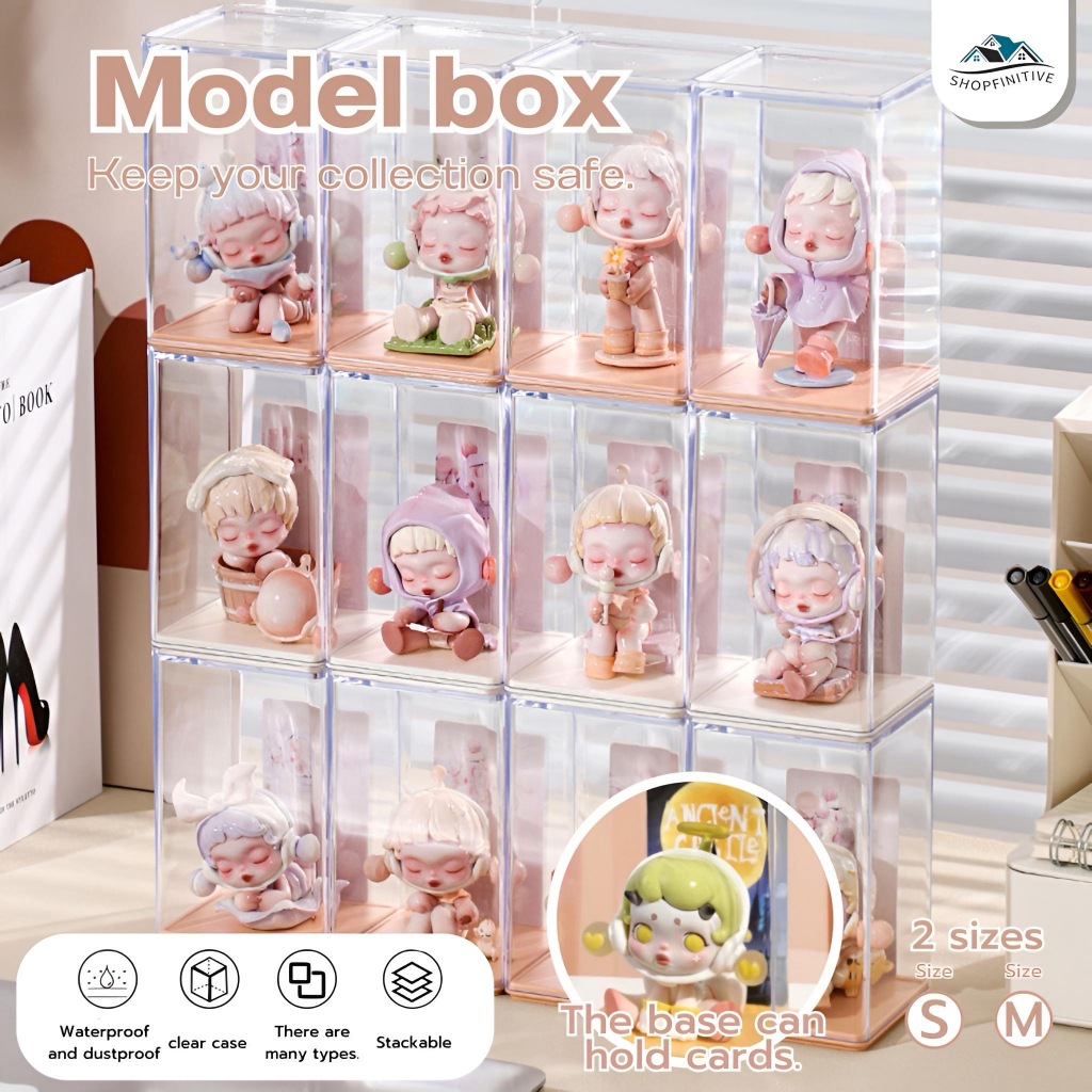Blind box storage display box Bubble Mart doll display box transparent ...