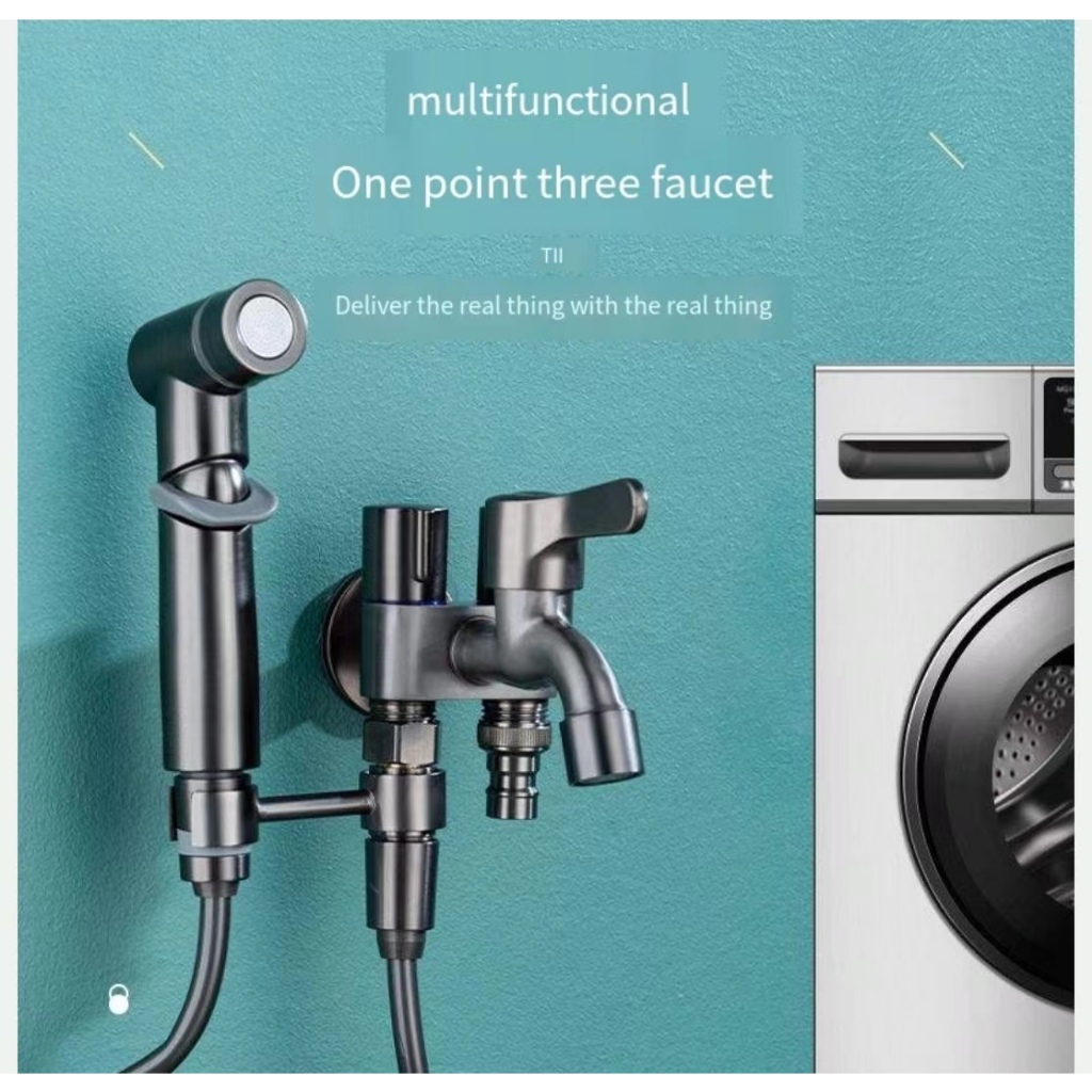 304 Stainless Steel Three Tap Multifunctional Stainless Steel Faucet ...