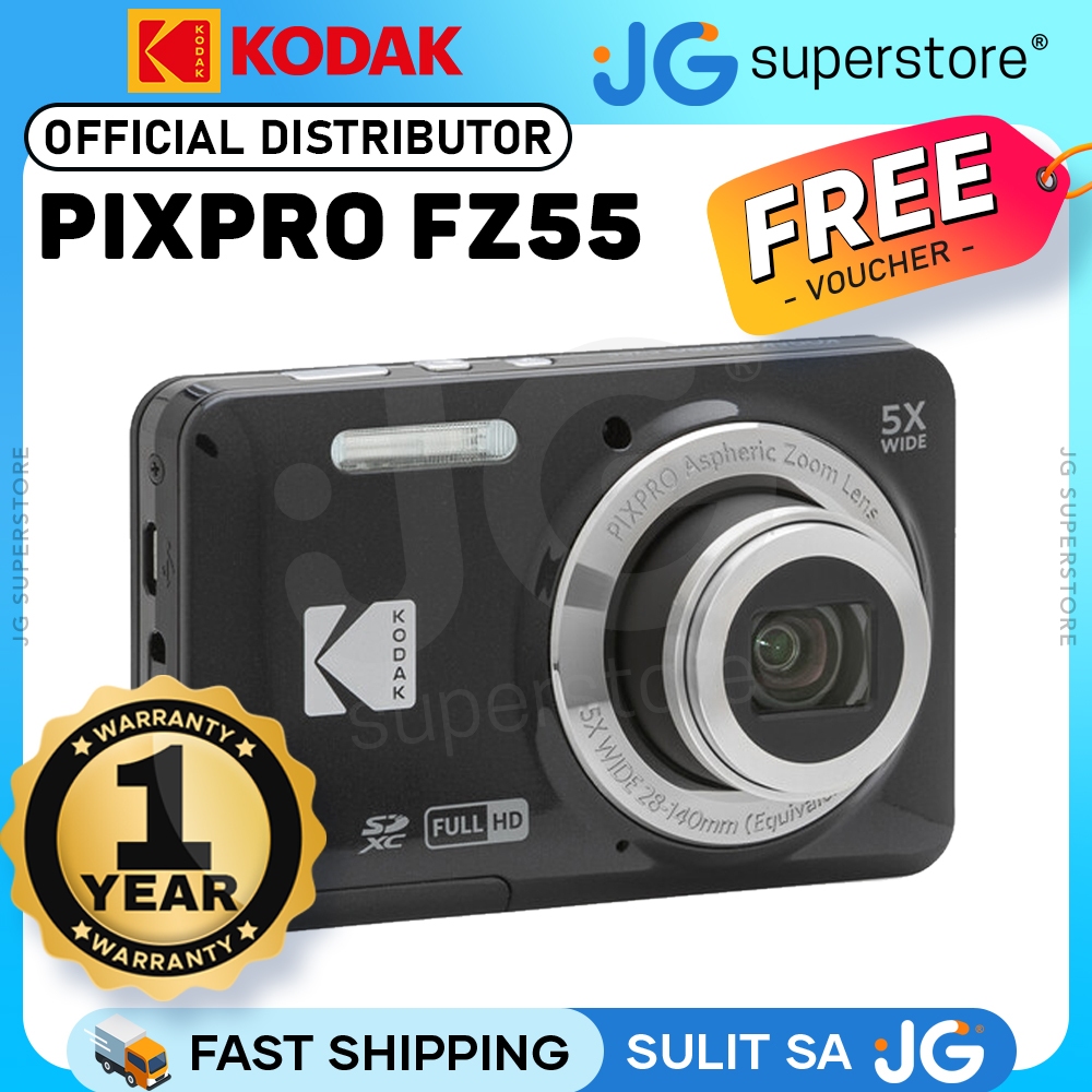 KODAK PIXPRO C1 & FZ55 Compact Digital Cameras, 4x/5x Zoom, 13MP/16MP ...