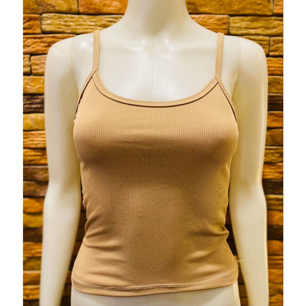 Sanah.H Fahion Spaghetti Strap Sleeveless Cami Sando Top with ETIKETA ...