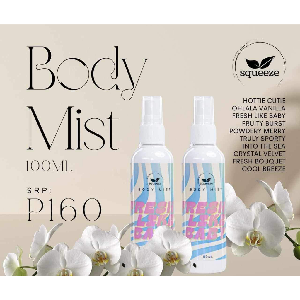 Squeeze - Body Mist 100ml (perfume inspired fragrances) | Shopee ...