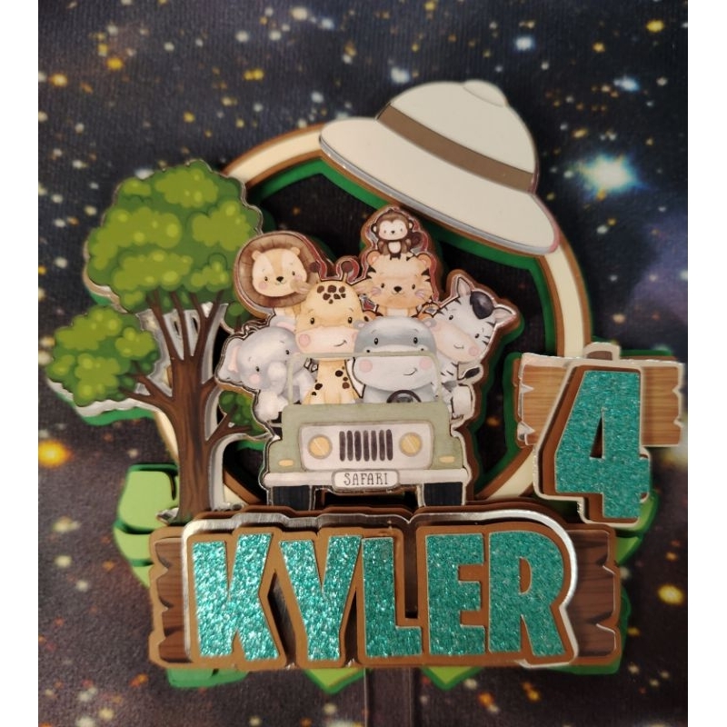 Safari Customized Cake Topper | Shopee Philippines