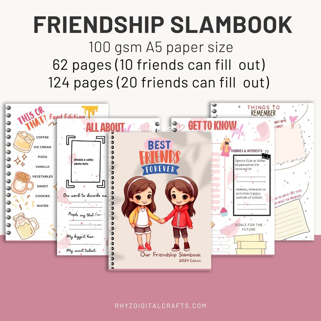 Friendship Slambook, Student Slambook, Friendship Journal, Friends ...