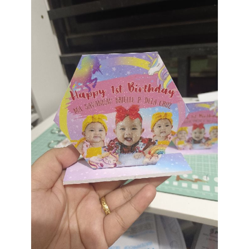 Hexagon Sintra Mini Photo Standee | Shopee Philippines