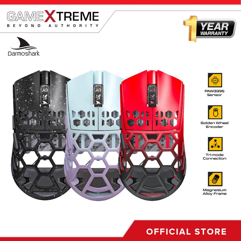 Darmoshark M2 Daero Tri-Mode Wireless Ultralight Gaming Mouse | Shopee ...