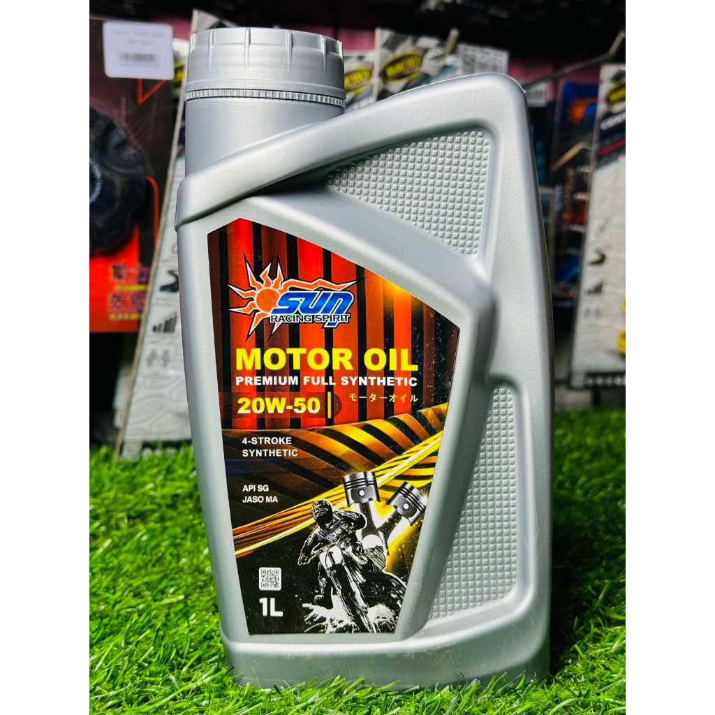 SUN RACING 4T MOTOR OIL Premium Full Synthetic 20W50 API SG JASO MA ...