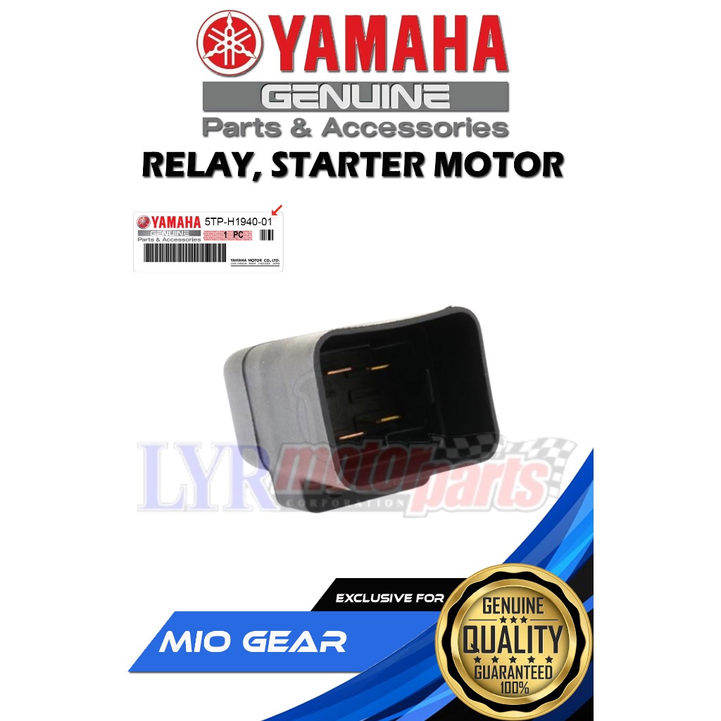 YAMAHA GENUINE RELAY, STARTER MOTOR FOR MIO GEAR ( 5TP-H1940-01 ...