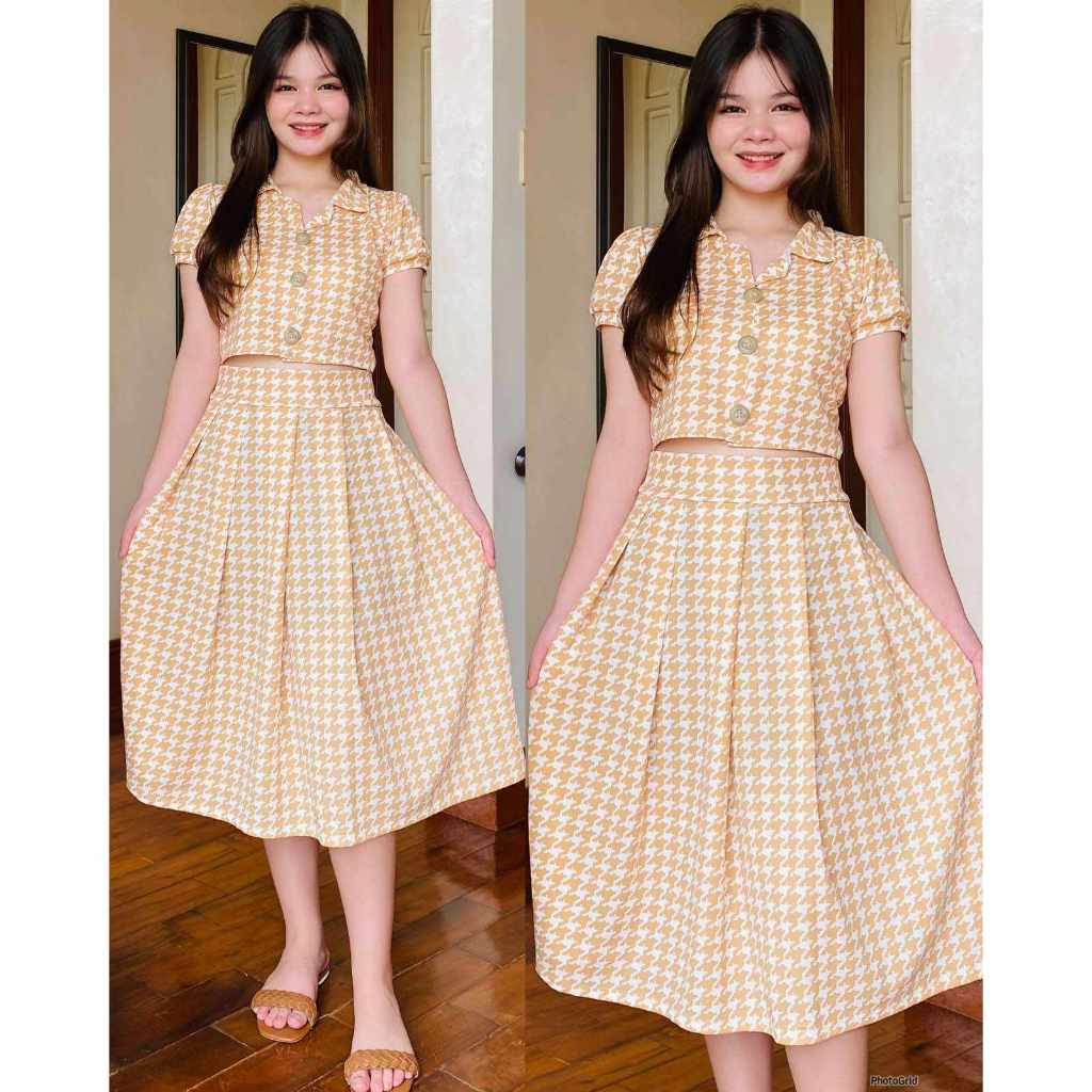 HEATHER 0422 TEENS COLAR BUTTON COORDINATES FREESIZE FROM 10-16YRS OLD ...