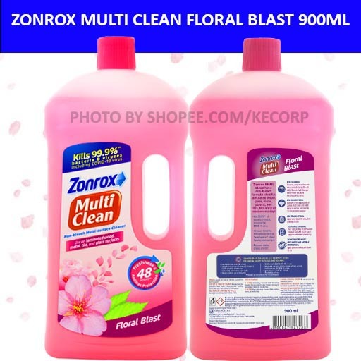 Zonrox Multi Surface Cleaner 900ml Floral Blast (Non Bleach, 48hr ...