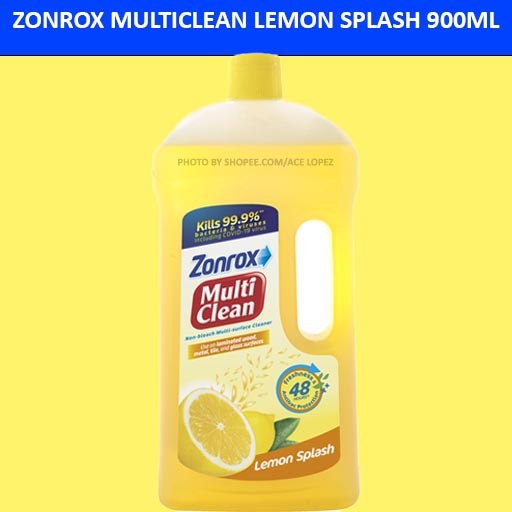 Zonrox Multi Surface Cleaner 900ml Lemon Splash (Non Bleach, 48hr ...