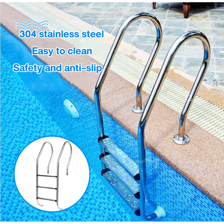 304 Stainless Steel Swimming Pool Step Swimming Pool Ladder 2/3 Steps ...
