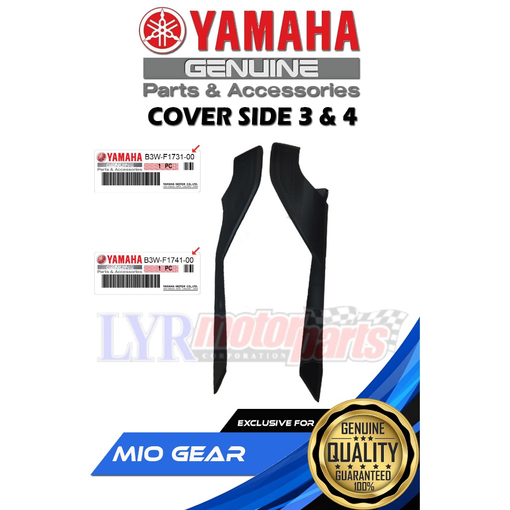 YAMAHA GENUINE SIDE COVER 3 & 4 FOR MIO GEAR ( B3W-F1731-00 / B3W-F1741 ...