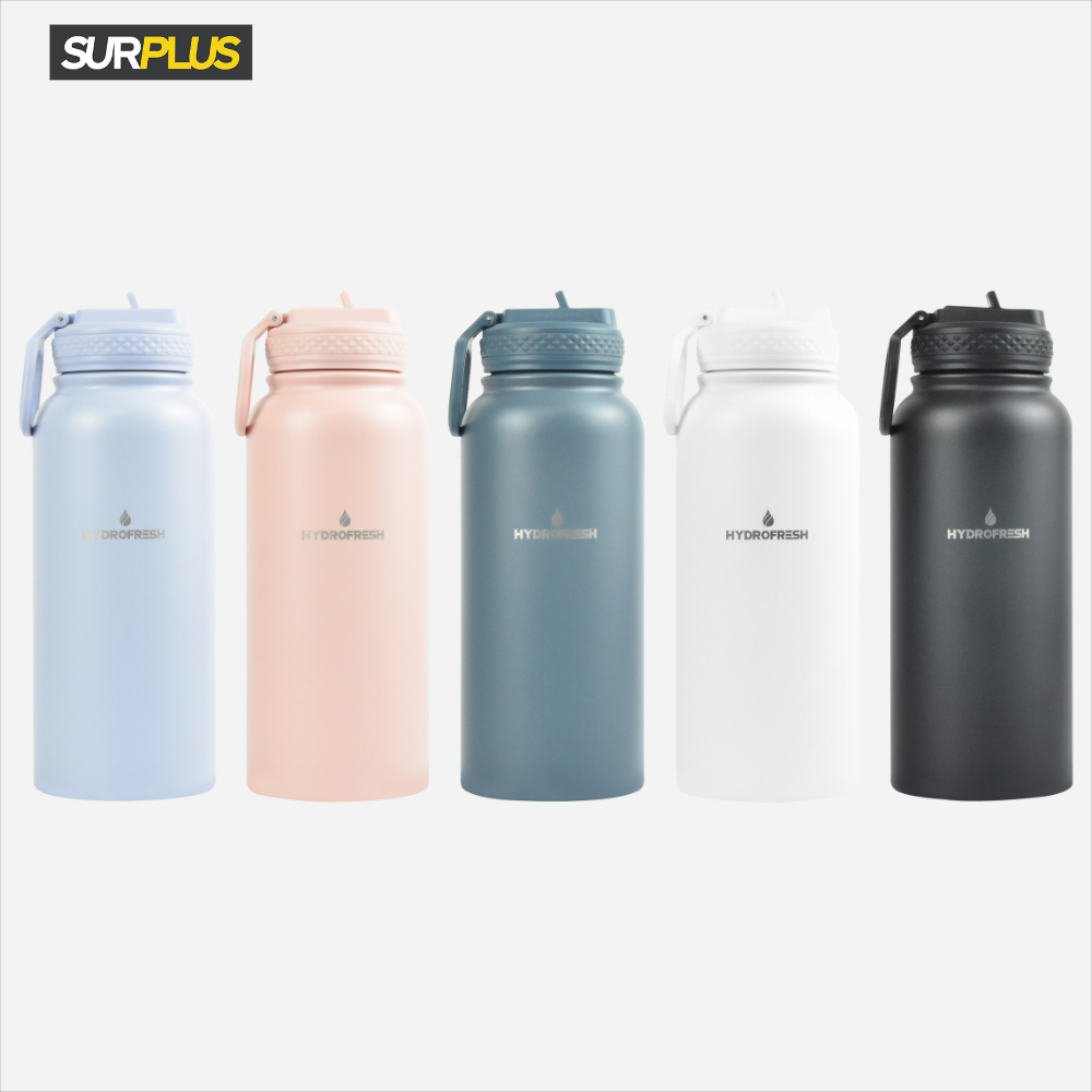 Surplus Stainless Steel Flask With Sporty Handle And Straw 1L | Shopee ...