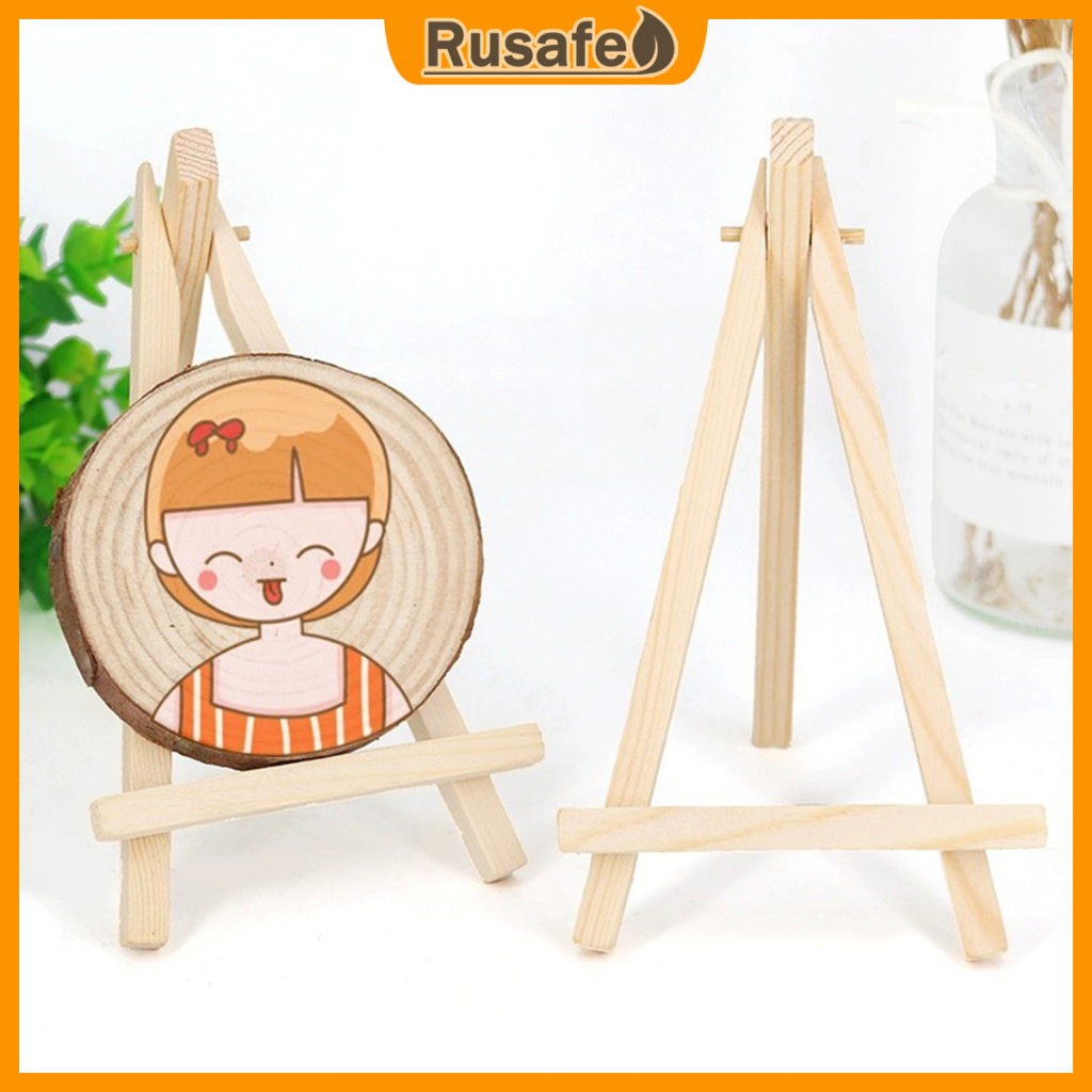 8*15CM Mobile Phone Triangle Stand Wooden Photo Frame Stand Desktop ...
