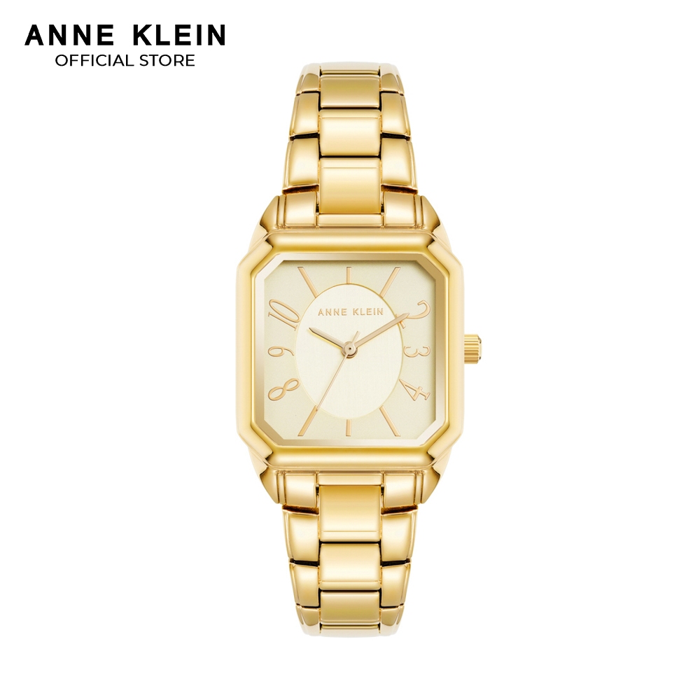 Anne Klein AK4062CHGB0000 Gold Tone Octagon Watch with Champagne Dial ...
