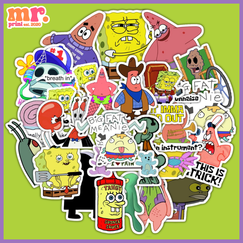 SPONGEBOB MEMES VOL 2 STICKERS WATERPROOF STICKERS | Shopee Philippines