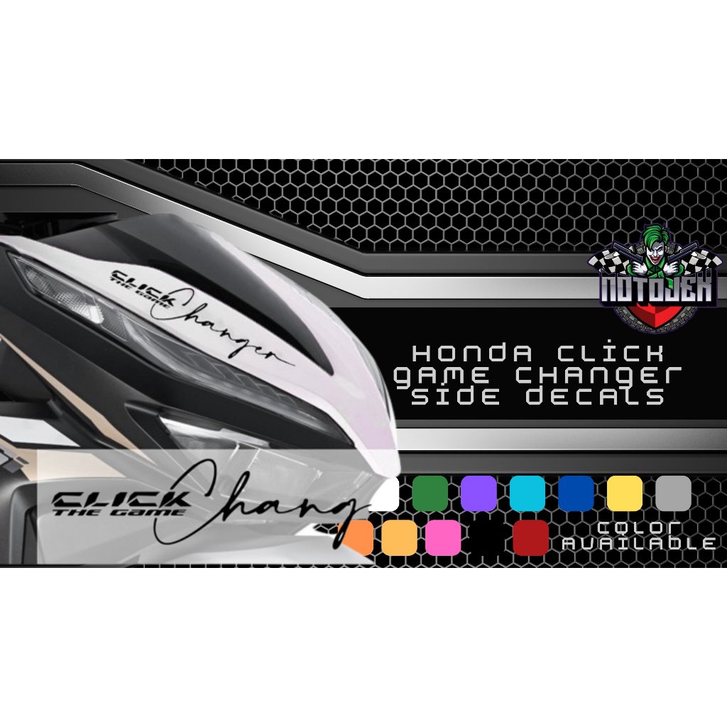 honda click game changer sticker | Shopee Philippines