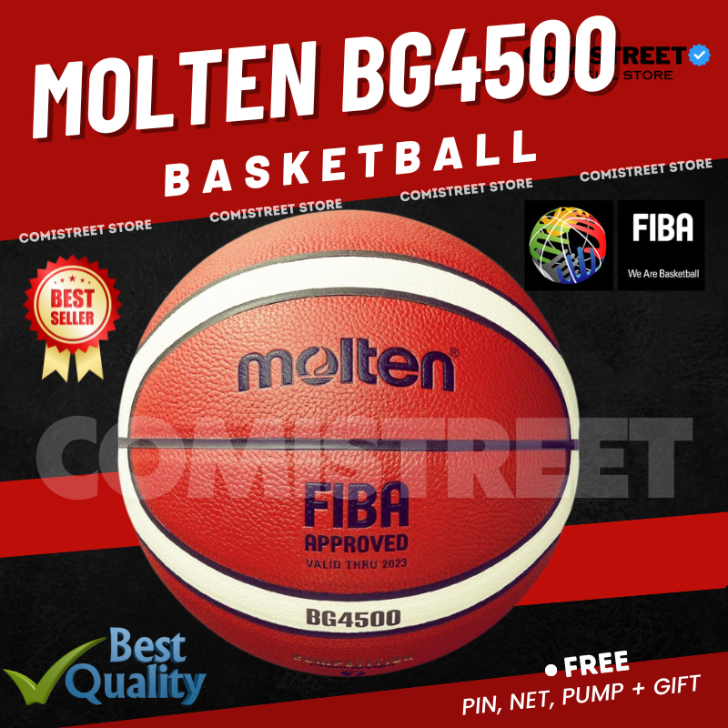 MOLTEN BG4500 Basketball FIBA Official Ball PU Composite Leather Indoor Outdoor Training Size 7 ...