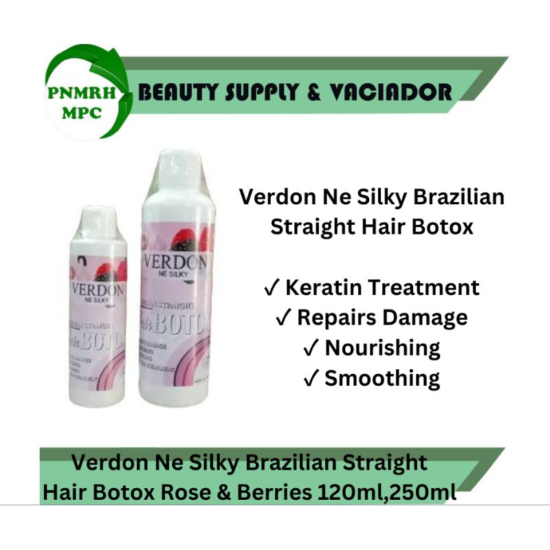 Verdon Ne Silky Brazilian Straight Hair Botox Rose & Berries 120ml ...